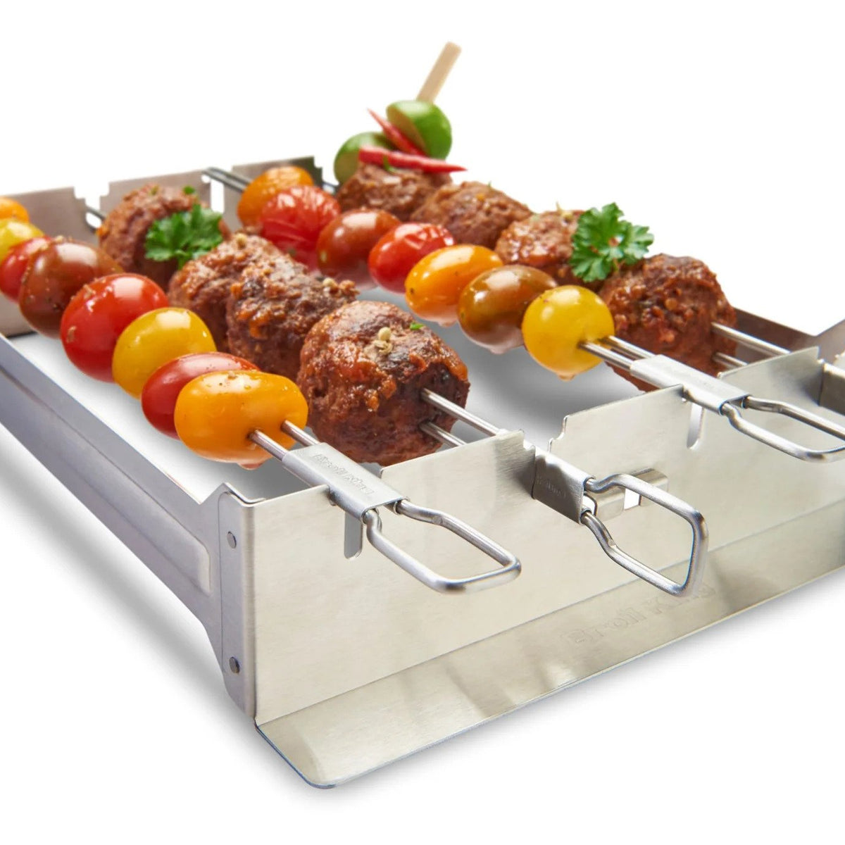 Broil King Narrow Kebab Rack (Also includes 4 Dual Prong Skewers ...