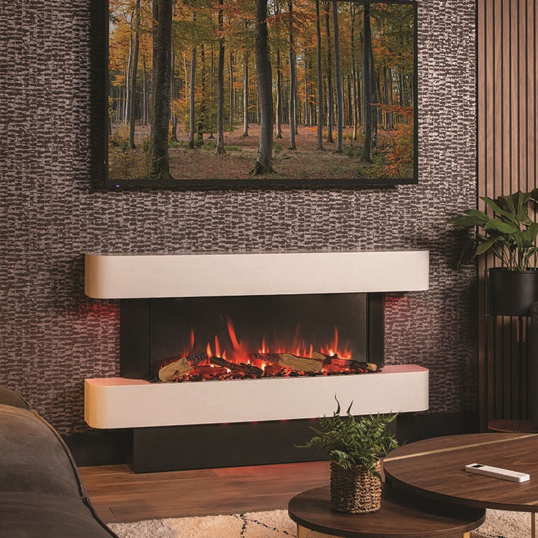 Gazco eStudio Arosa 140 Electric Fire Suite - Bell – Bell of Northampton